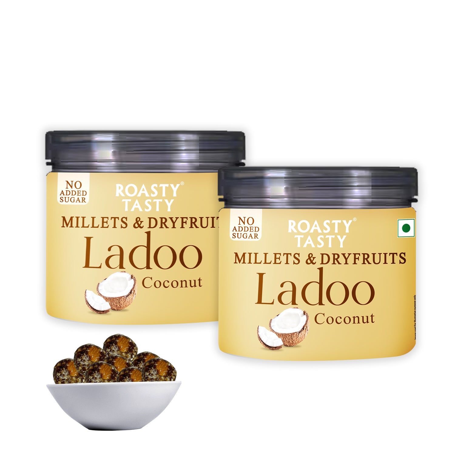 Millets & Dryfruits Ladoo Coconut | No Added Sugar | Dry Fruits, Seeds ...